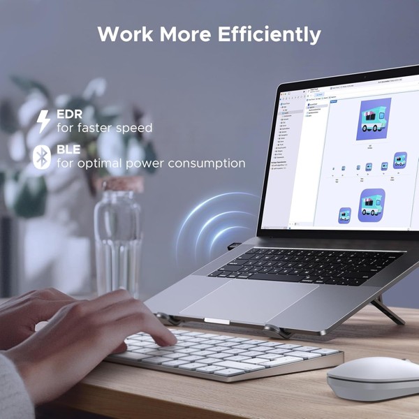 Thiết bị USB Bluetooth 6.0 Dongle EDR & BLE cho PC Ugreen 75073/CM748 ...